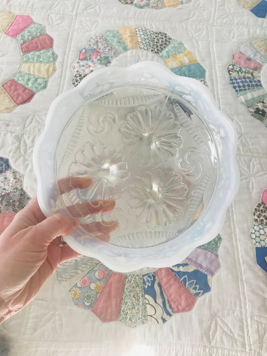 Northwood Footed Candy Bowl 1890s - Etsy