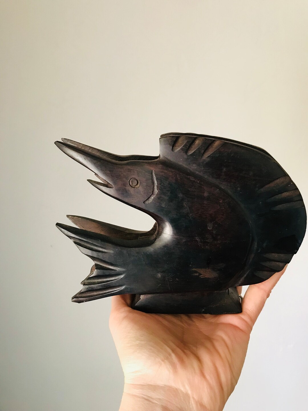 Vintage Sword Fish Letter Holder Wooden - Etsy