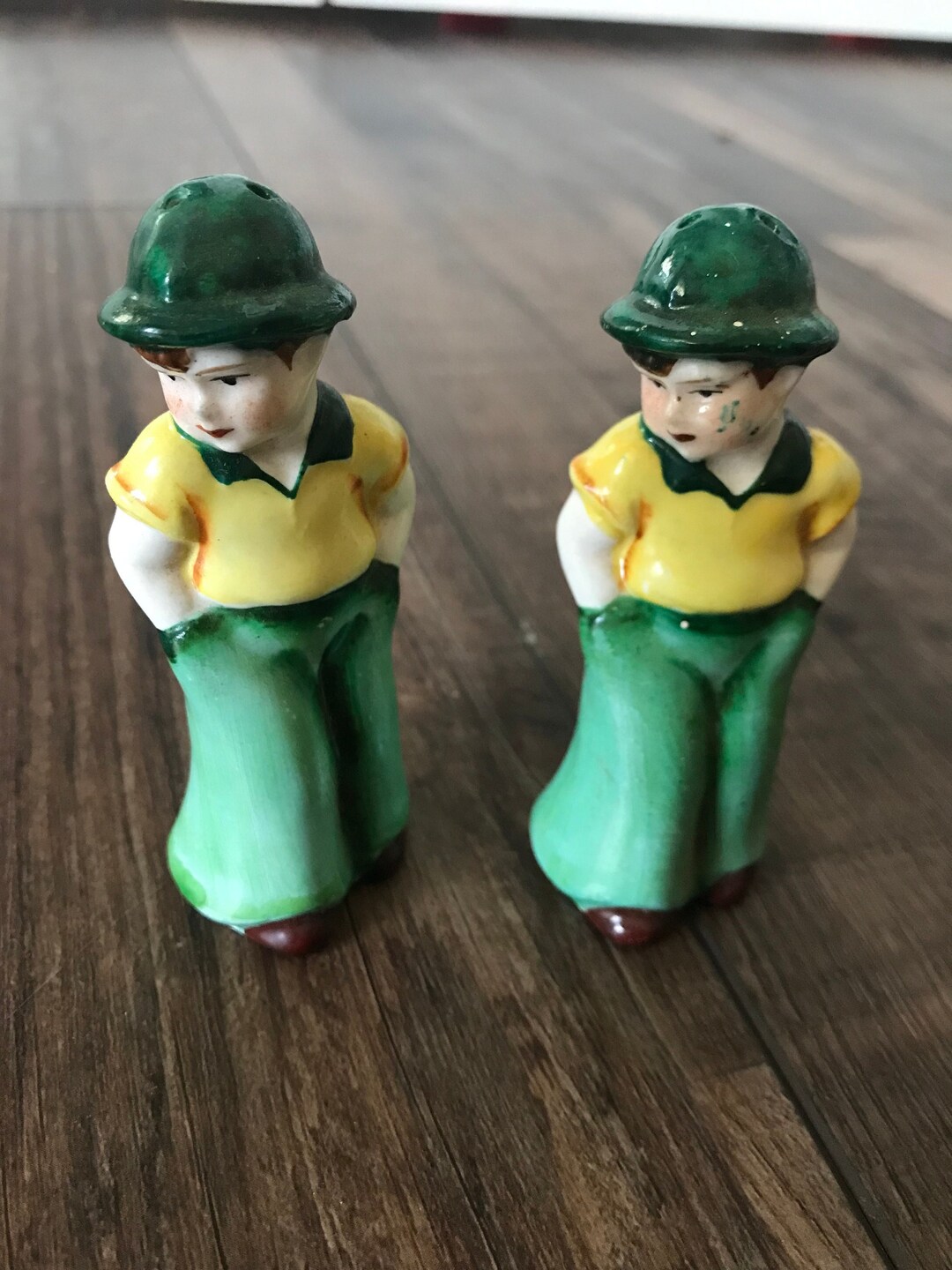 Little Boy Salt and Pepper Shaker Set - Etsy