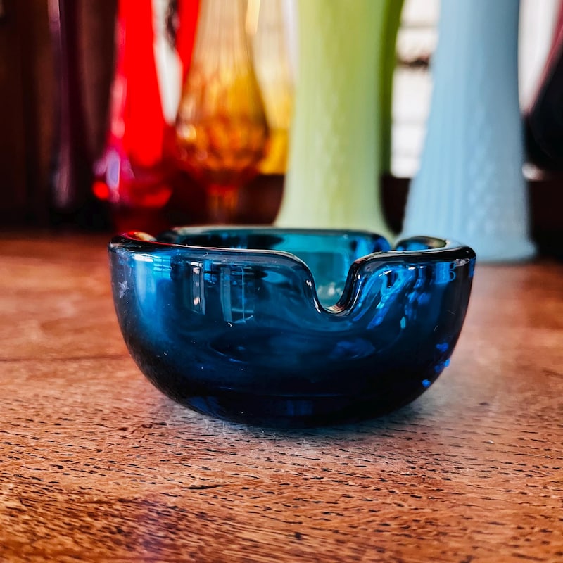 Viking Glass Ash Trays - Etsy