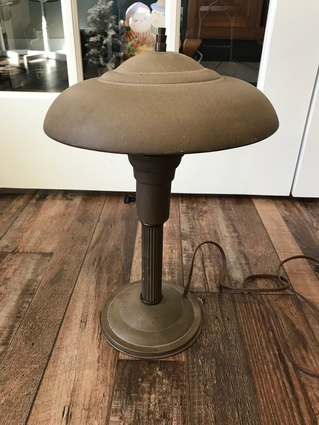 1940s Art Deco Metal Lamp With Swing Shade - Etsy