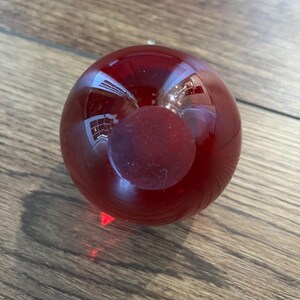 Red Glass Apple Paperweight - Etsy