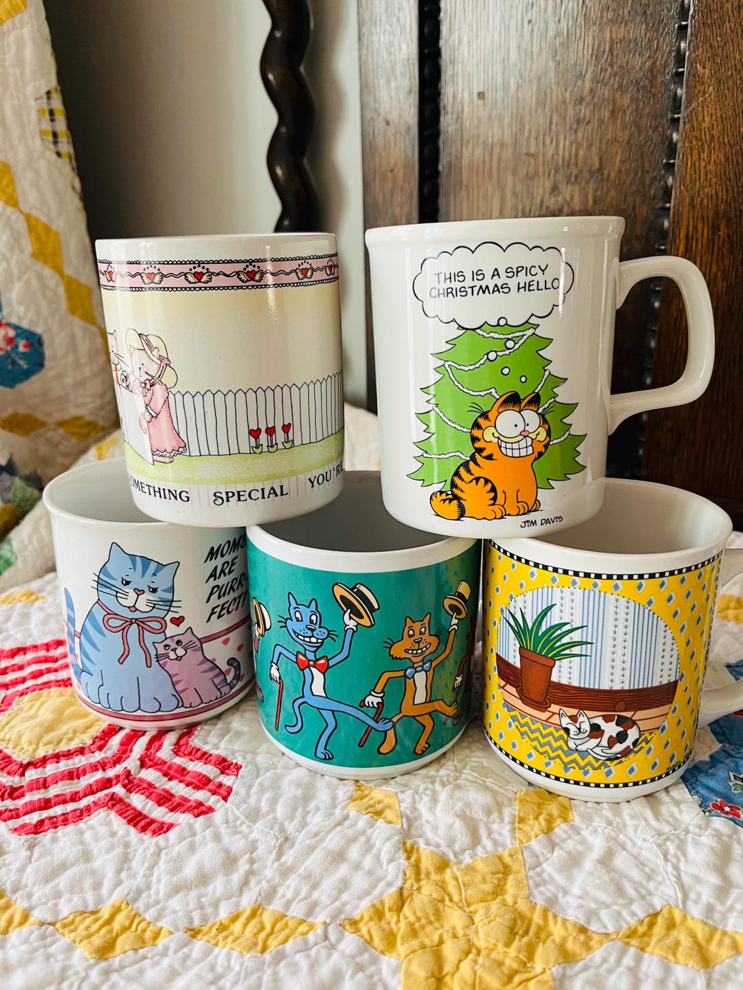 Vintage Variety of Cat Coffee Mugs From 1970s-1990s - Etsy