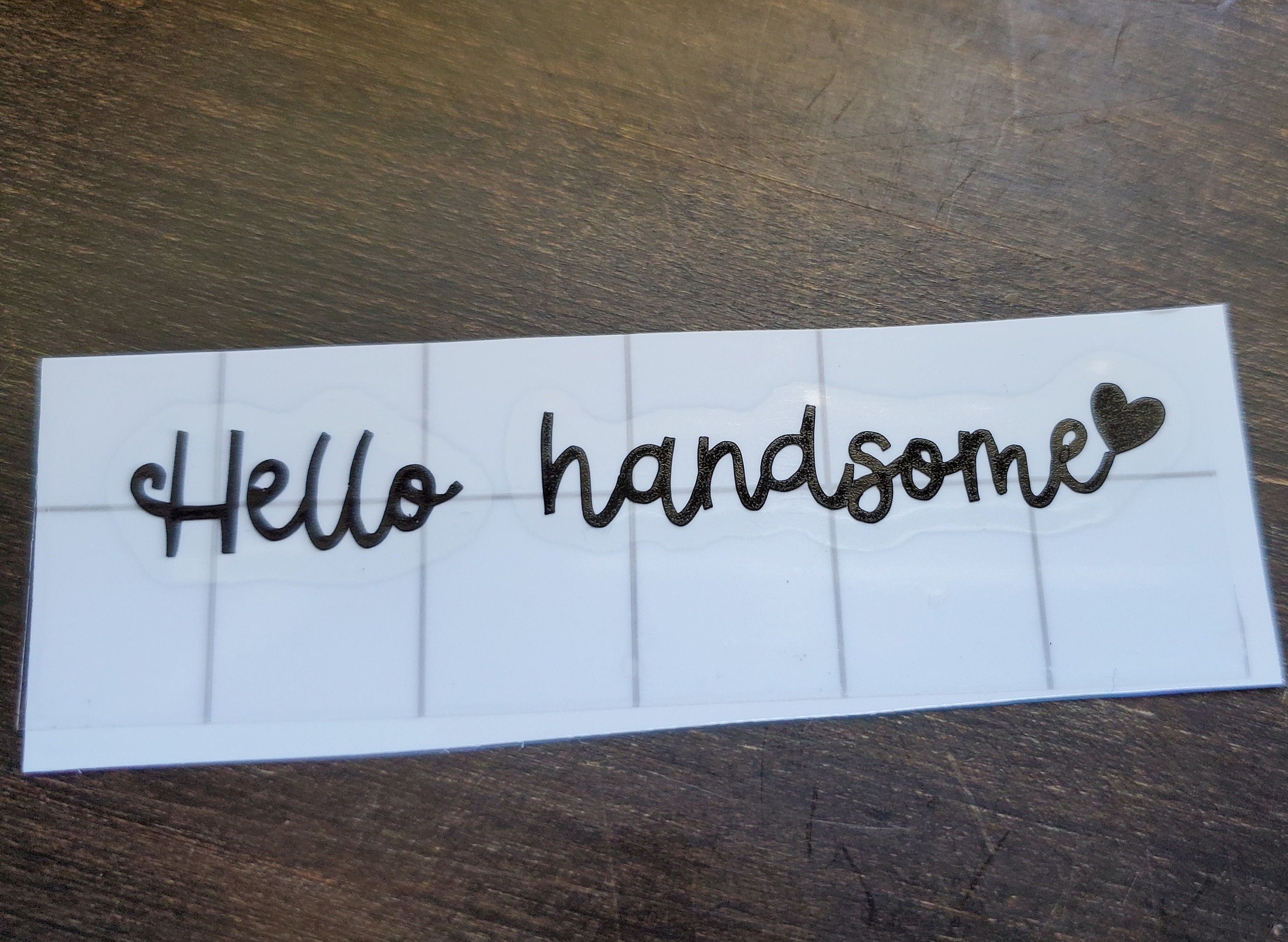 Hello Handsome Decal - Etsy