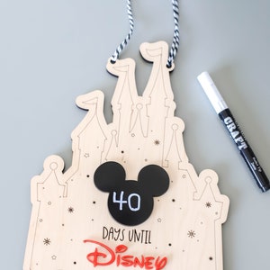 Disney Vacation Countdown Sign Days Until Disney Sign Disney Dry Erase ...