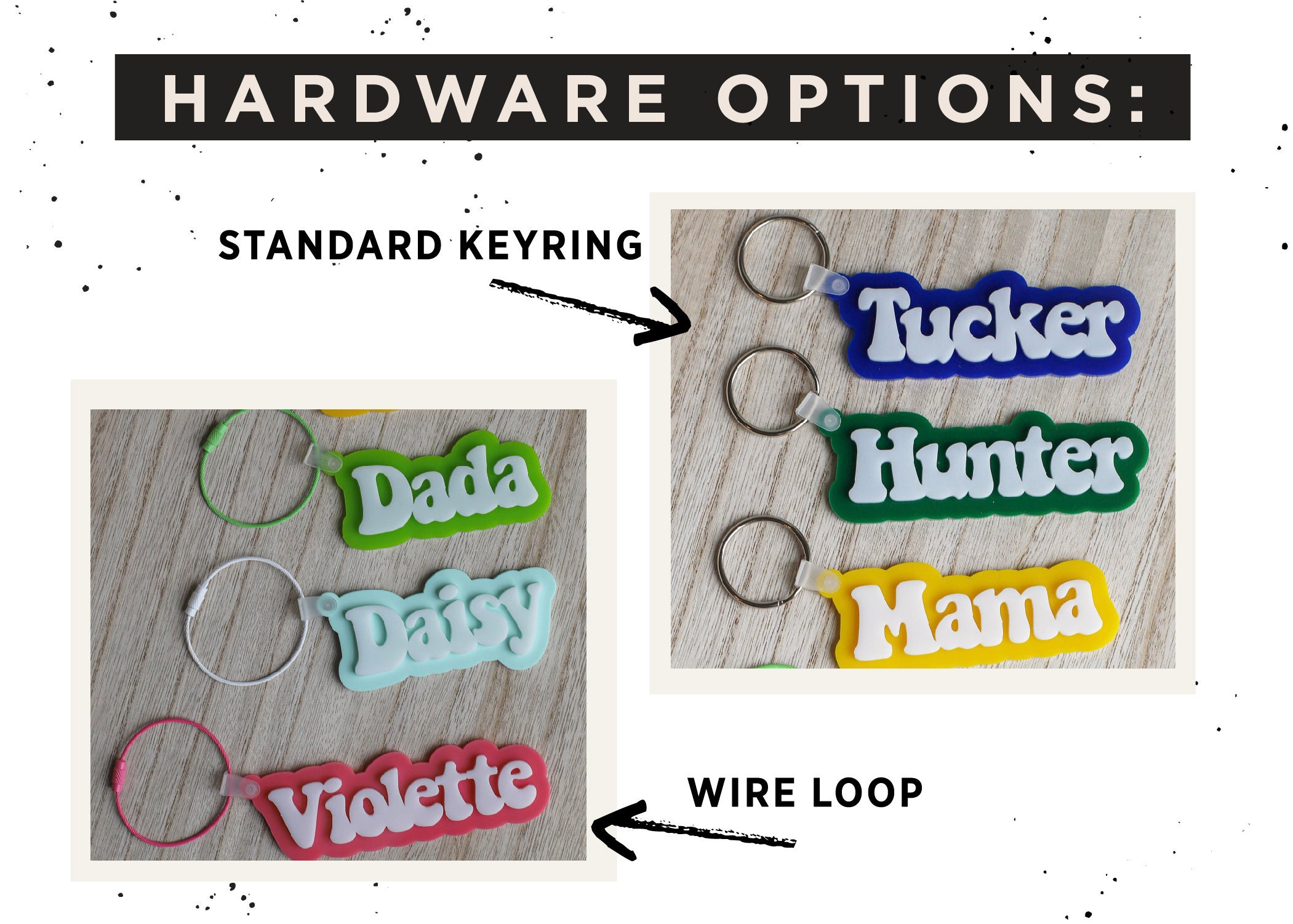 Custom Backpack Name Keychain | 3D Name Tag | Backpack Name Tag ...