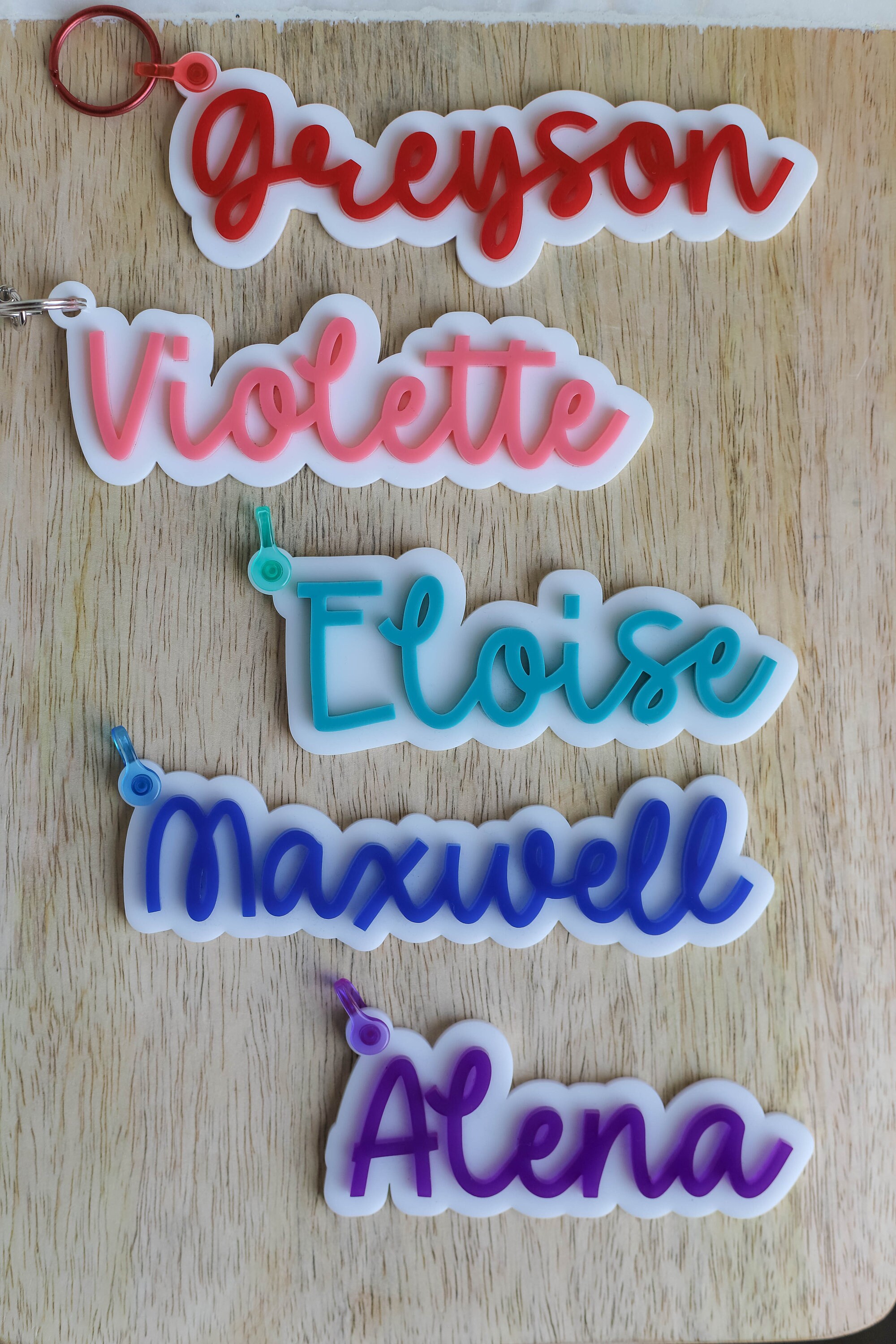 Custom Backpack Name Keychain | 3D Name Tag | Backpack Name Tag ...