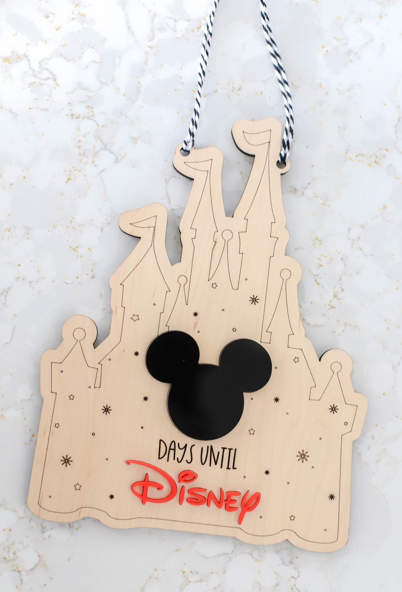 Disney Vacation Countdown Sign Days Until Disney Sign - Etsy