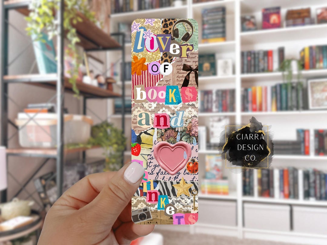 Lover of Books and Trinkets Laminated Bookmark. Gift for Readers ...