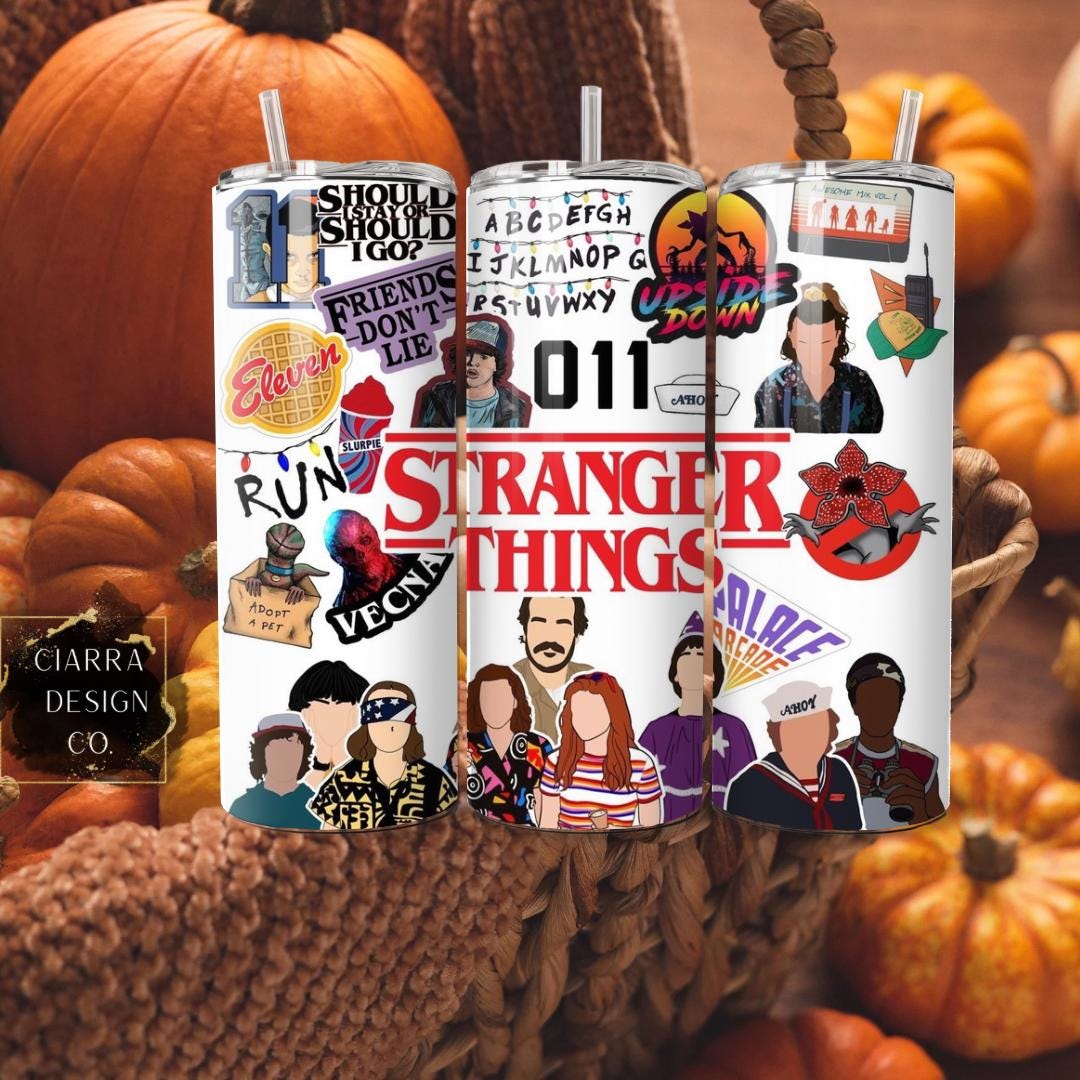 Stranger Things 20oz Stainless Steel Tumbler - Etsy