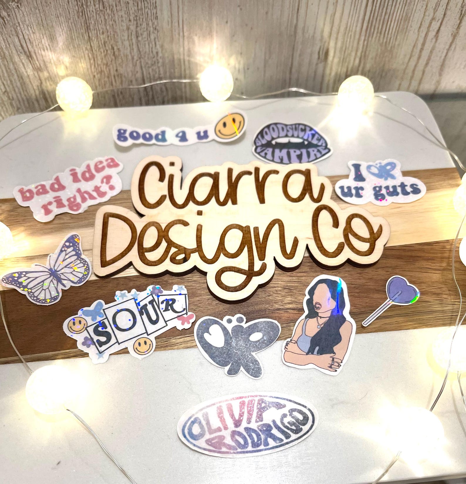 Olivia Rodrigo Holographic Sticker Set. Funny Themed Sticker, Sticker ...