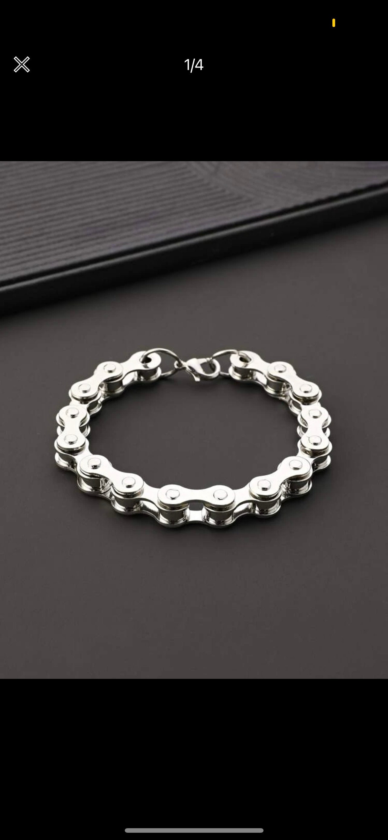 2 Colors Motorcycle Chain Bracelet Accessory Gift for | Etsy