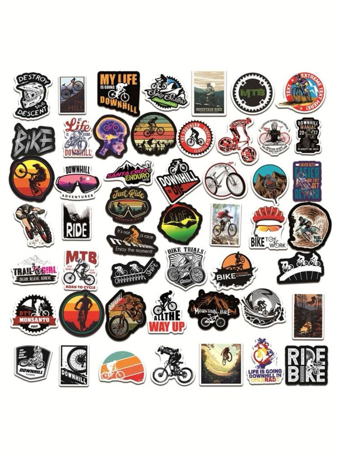 10-30 Pack Biker Motorcycle Style Stickers Fun Decals for - Etsy Canada