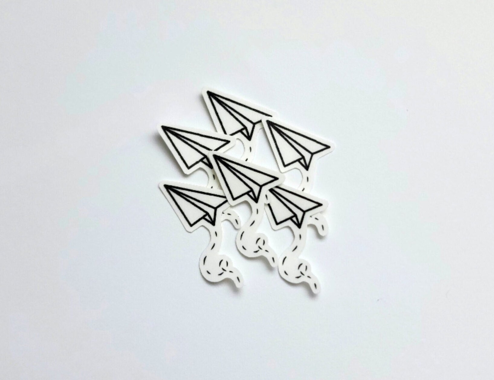 Paper Airplane Sticker set of 5 - Etsy
