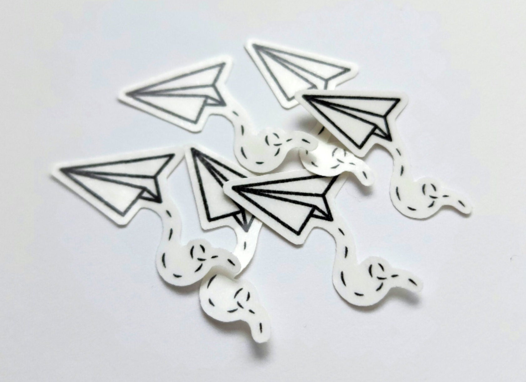 Paper Airplane Sticker set of 5 - Etsy