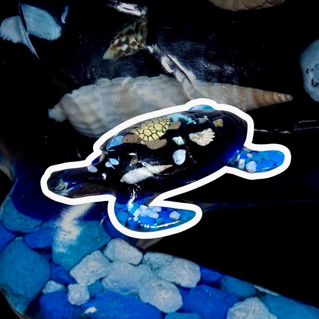 Navy Blue Sea Turtle | Beach Decor | Home Decor | Beautiful Decor ...