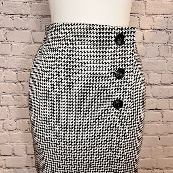 Houndstooth Skirt - Etsy