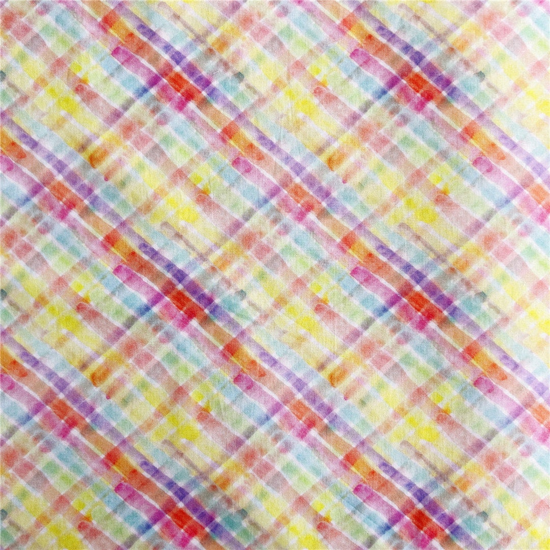 Rainbow Plaid Fabric,43inch X Half Yard - Etsy