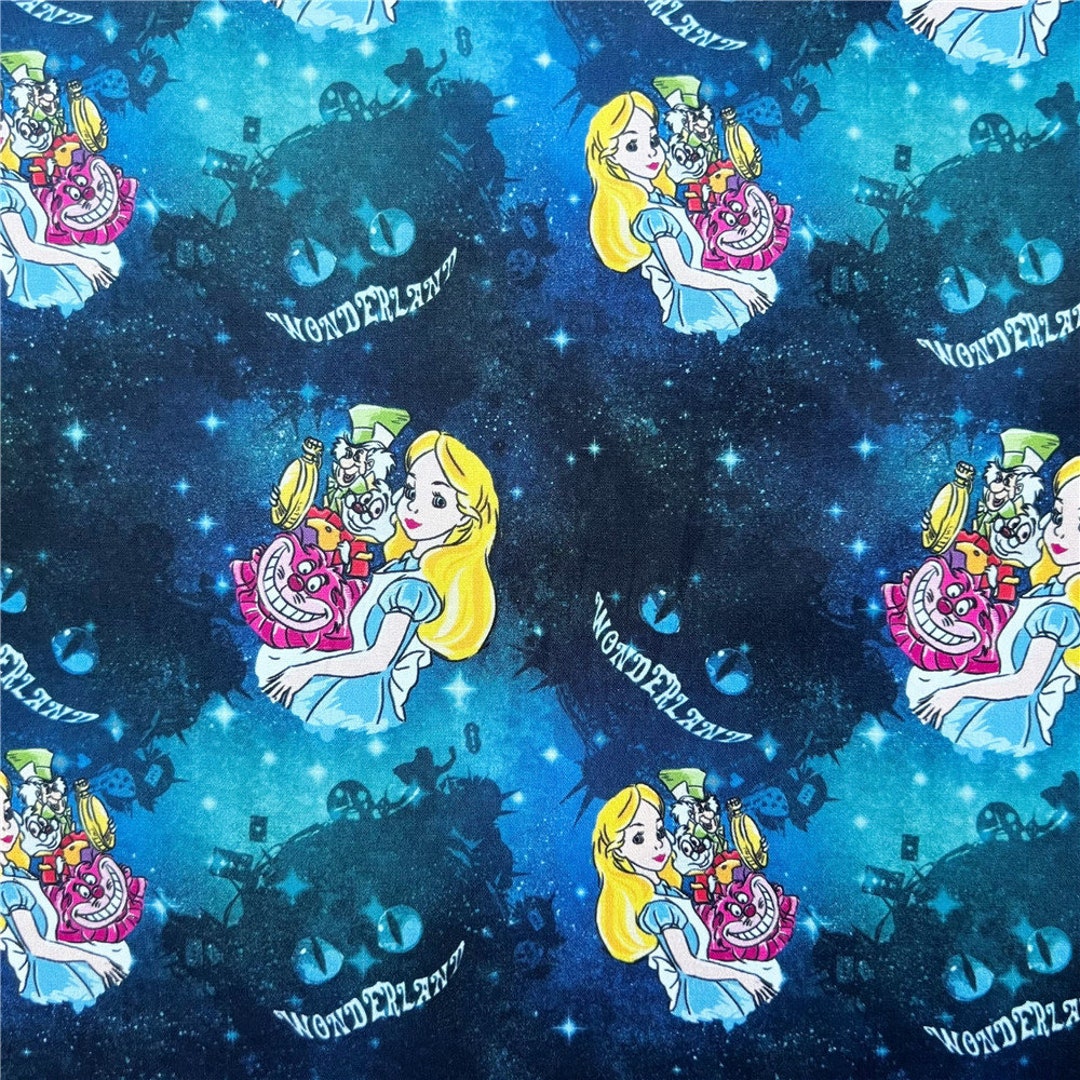 Disney Fabric Alice in Wonderland Fabric Cotton Fabric Cartoon Fabric ...