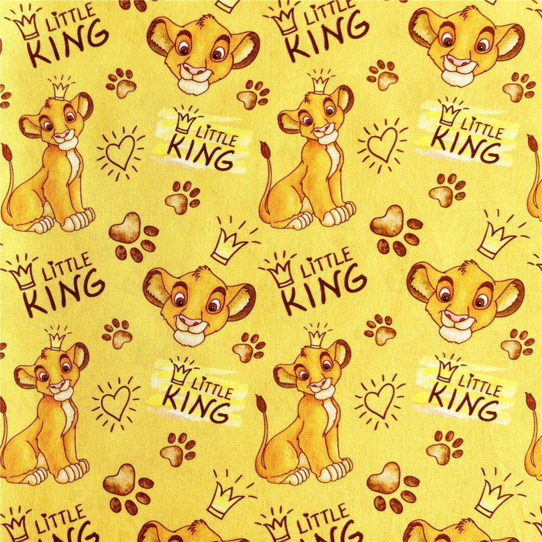 Disney Fabric the Lion King Fabric Cartoon Anime Cotton Fabric - Etsy