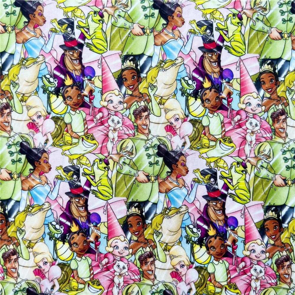 Disney Fabric Disney Fabric Cotton Fabric the Princess and the - Etsy