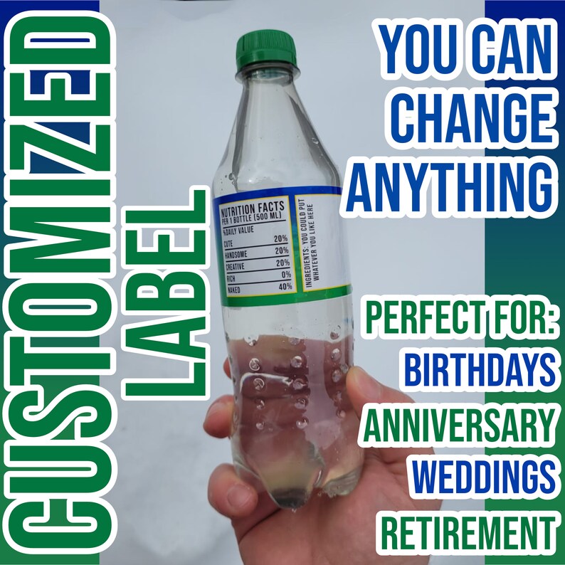 Sticker Label Personalized Sprite Label, Sprite Bottle, Sprite Label ...