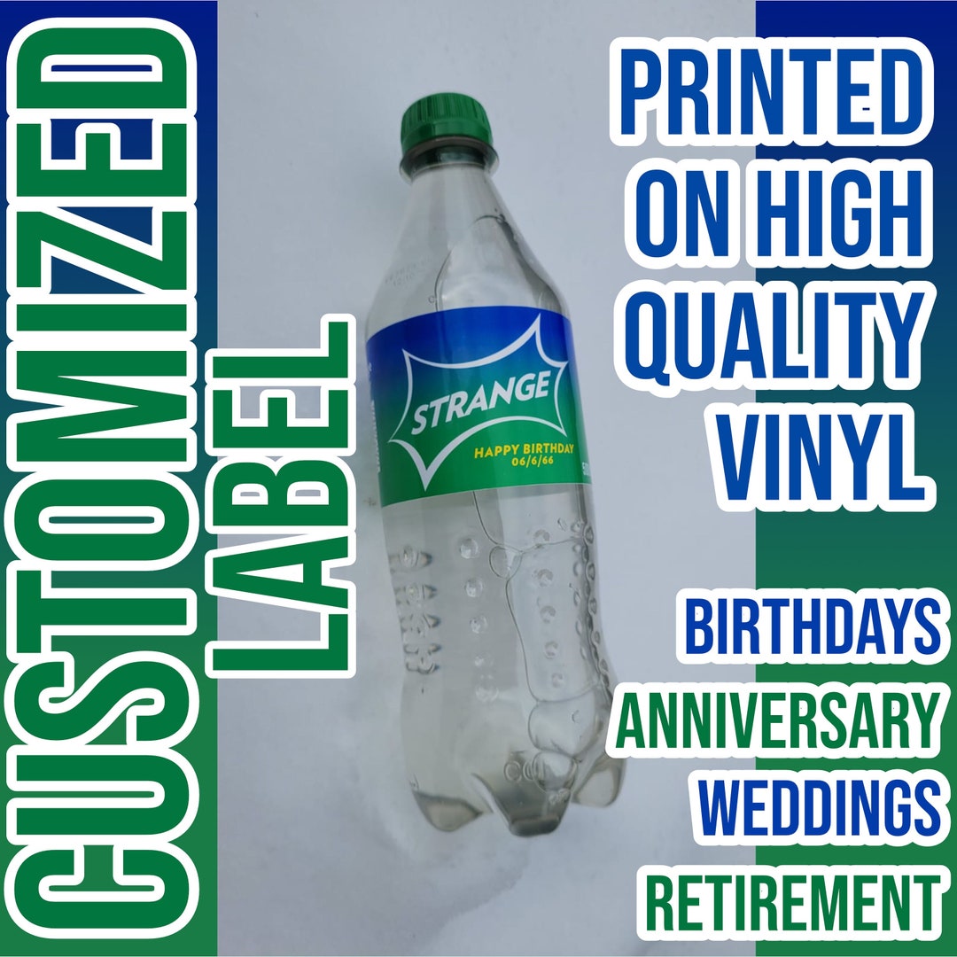 Sticker Label - Personalized Sprite Label, Sprite Bottle, Sprite Label ...