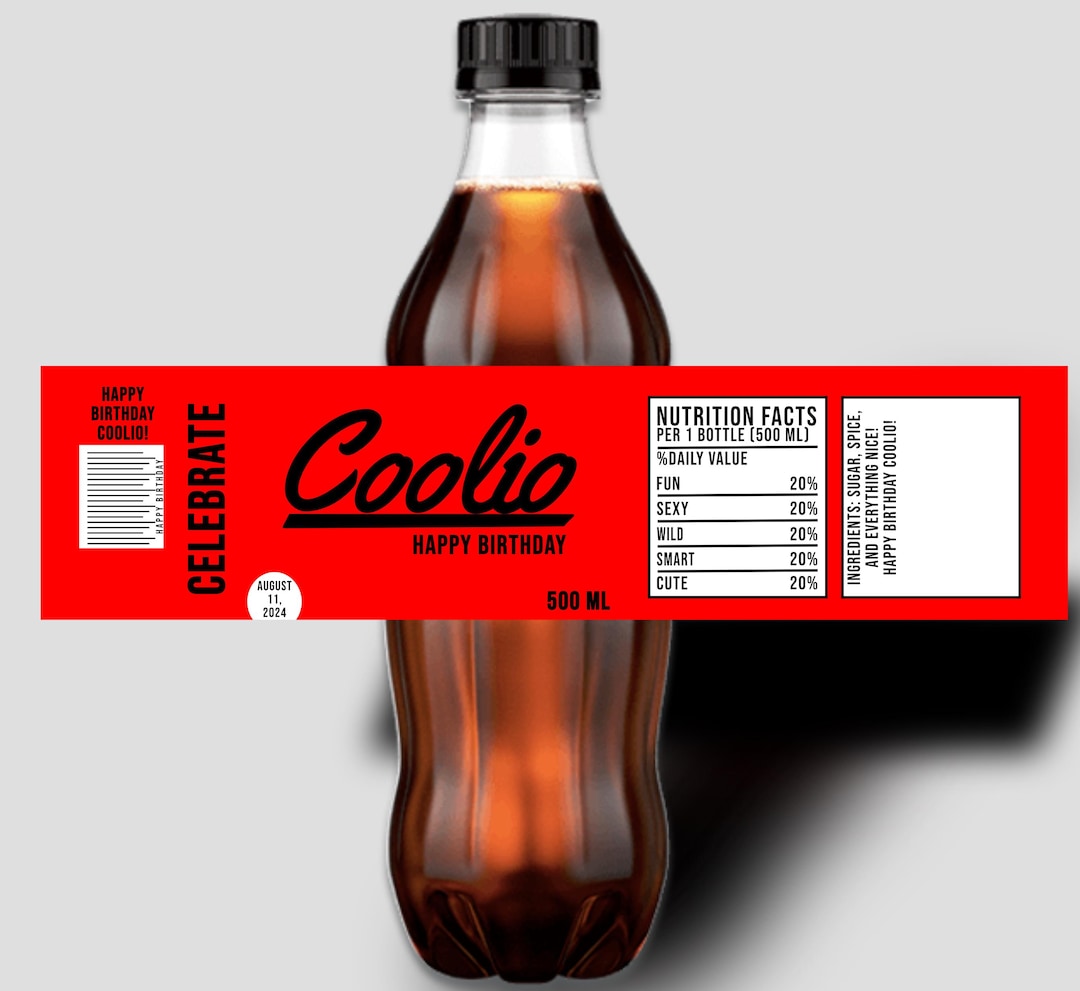 Digital Download - Personalized Coke Label, Coke Bottle, Cola Label ...