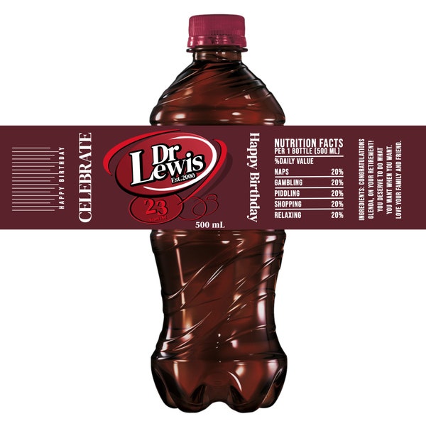 Custom Dr Pepper Bottle - Etsy