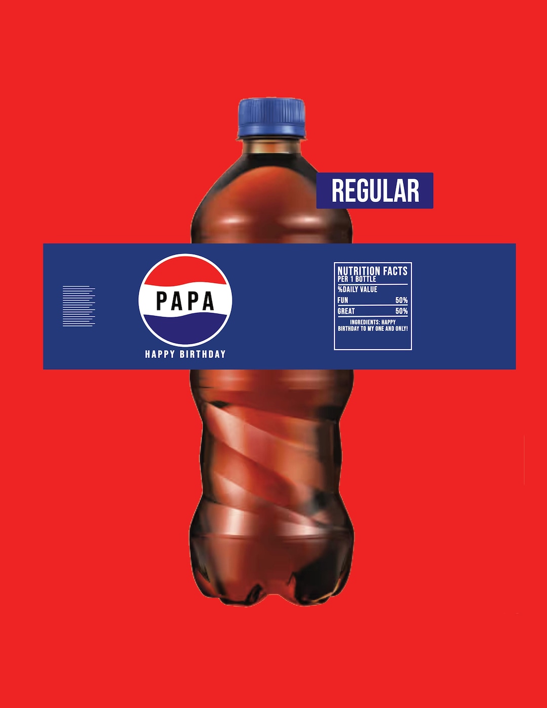 Personalized Pepsi Bottle Label: Custom Soda Sticker - Etsy