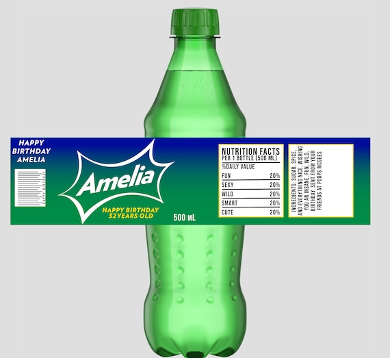 Sprite Nutrition Label