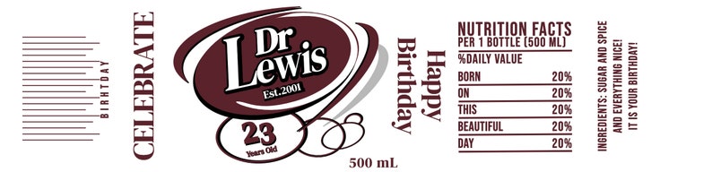 Digital Download - Diet Dr. Pepper Label for Any Occasion! - Etsy