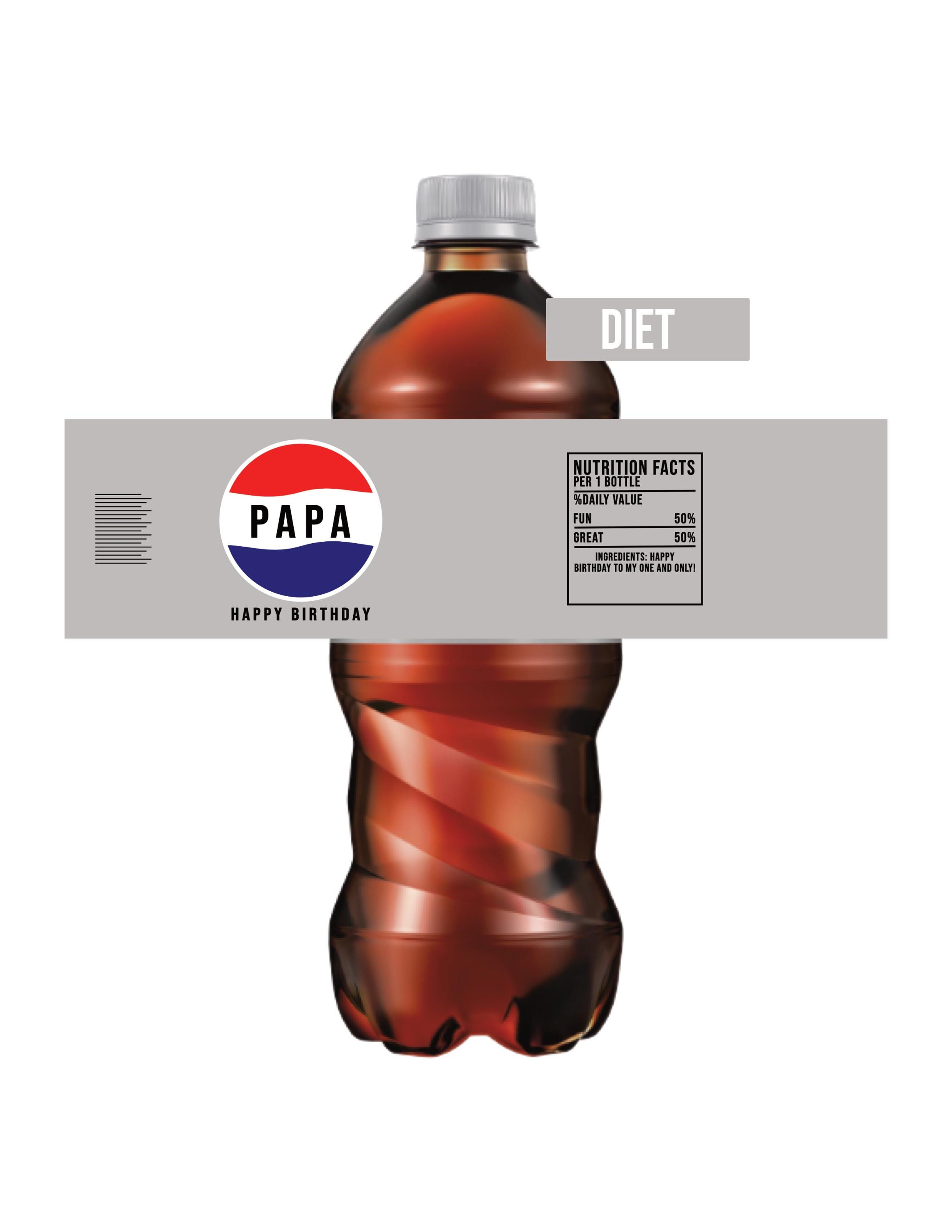 Personalized Pepsi Bottle Label: Custom Soda Sticker - Etsy