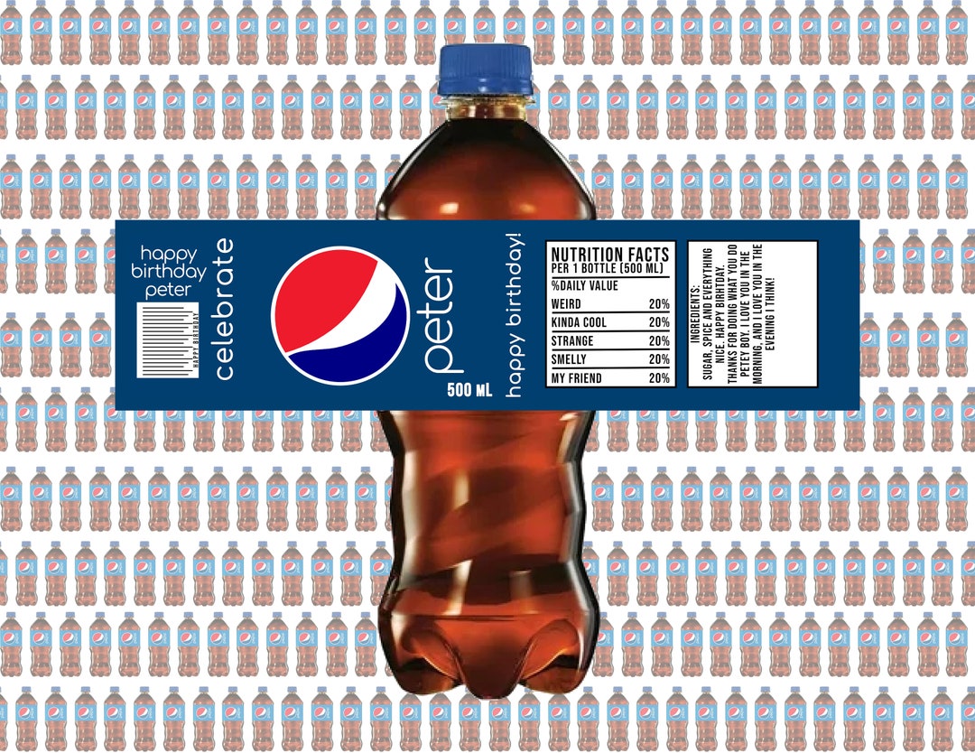 Digital Download - Personalized Pepsi Label, Pepsi Bottle, Pepsi Label ...