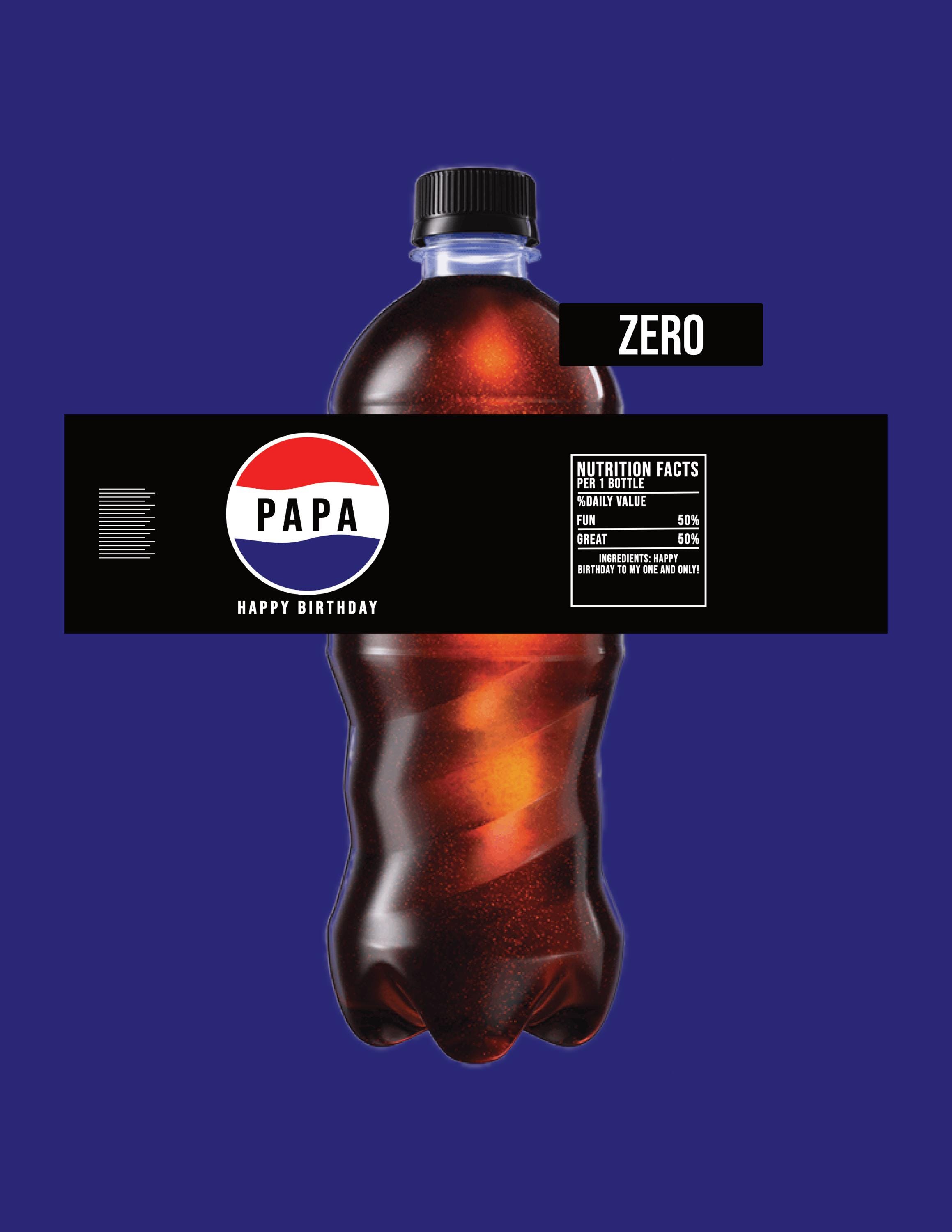 Personalized Pepsi Bottle Label: Custom Soda Sticker - Etsy