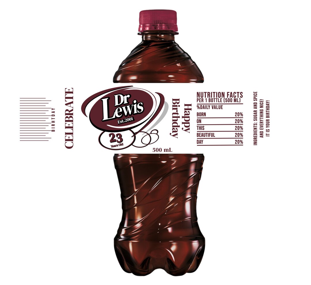 Digital Download - Diet Dr. Pepper Label for Any Occasion! - Etsy