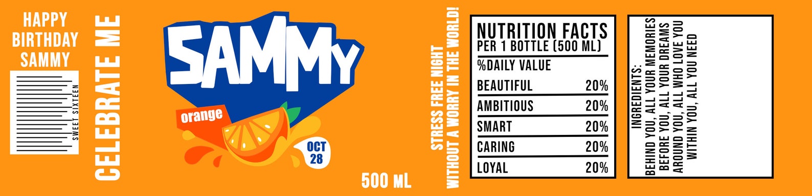 Digital Download - Fanta Label for Any Occasion! - Etsy