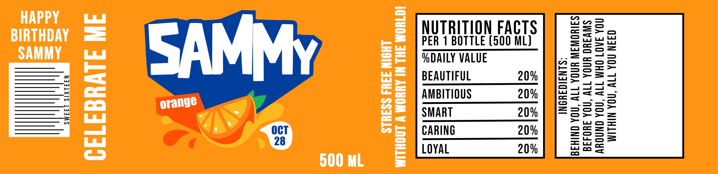 Digital Download - Fanta Label for Any Occasion! - Etsy