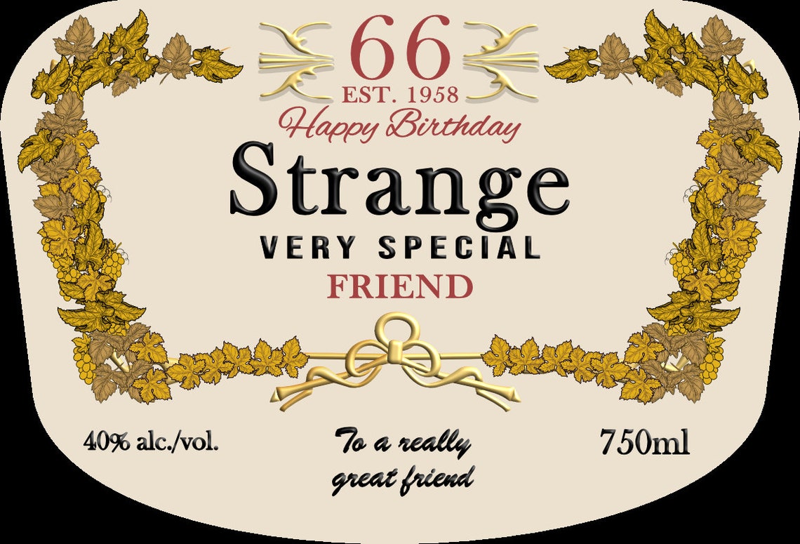 Digital Download - Cognac Label for Any Occasion! - Etsy