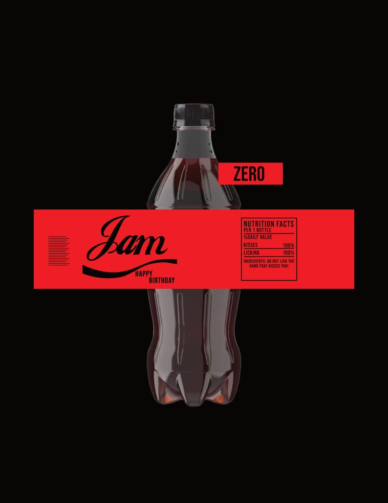 Personalized Coke Bottle Label: Custom Pop Label (digital Download) - Etsy