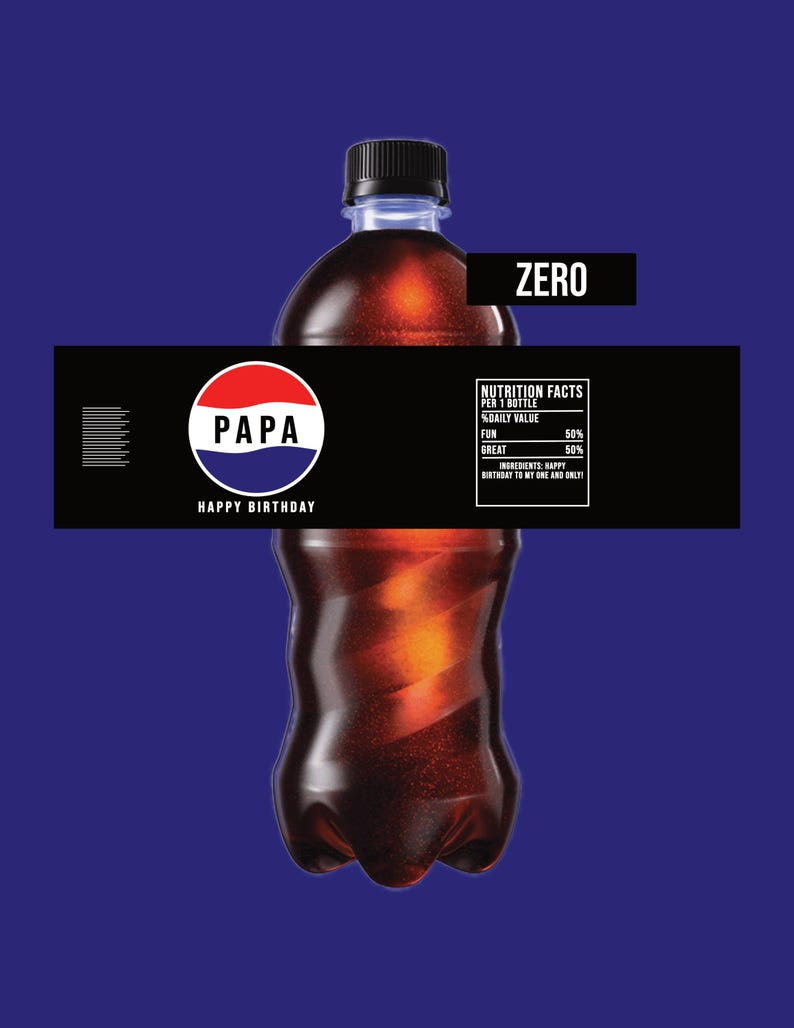 Personalized Pepsi Label: Custom Soda Bottle, DIY Gift (digital ...