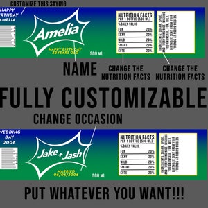 Digital Download - Personalized Sprite Label, Sprite Bottle, Sprite ...
