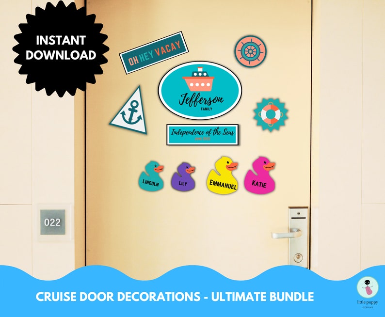 Cruise Door Decorations Printable Ultimate Magnet Bundle | PDF and ...