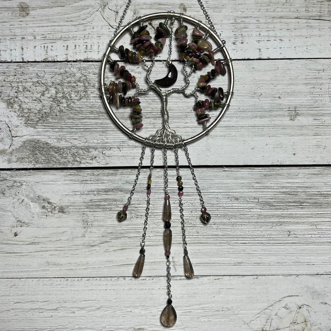 Crystal Dream Catcher Tree of Life for Protection and Clearing With ...