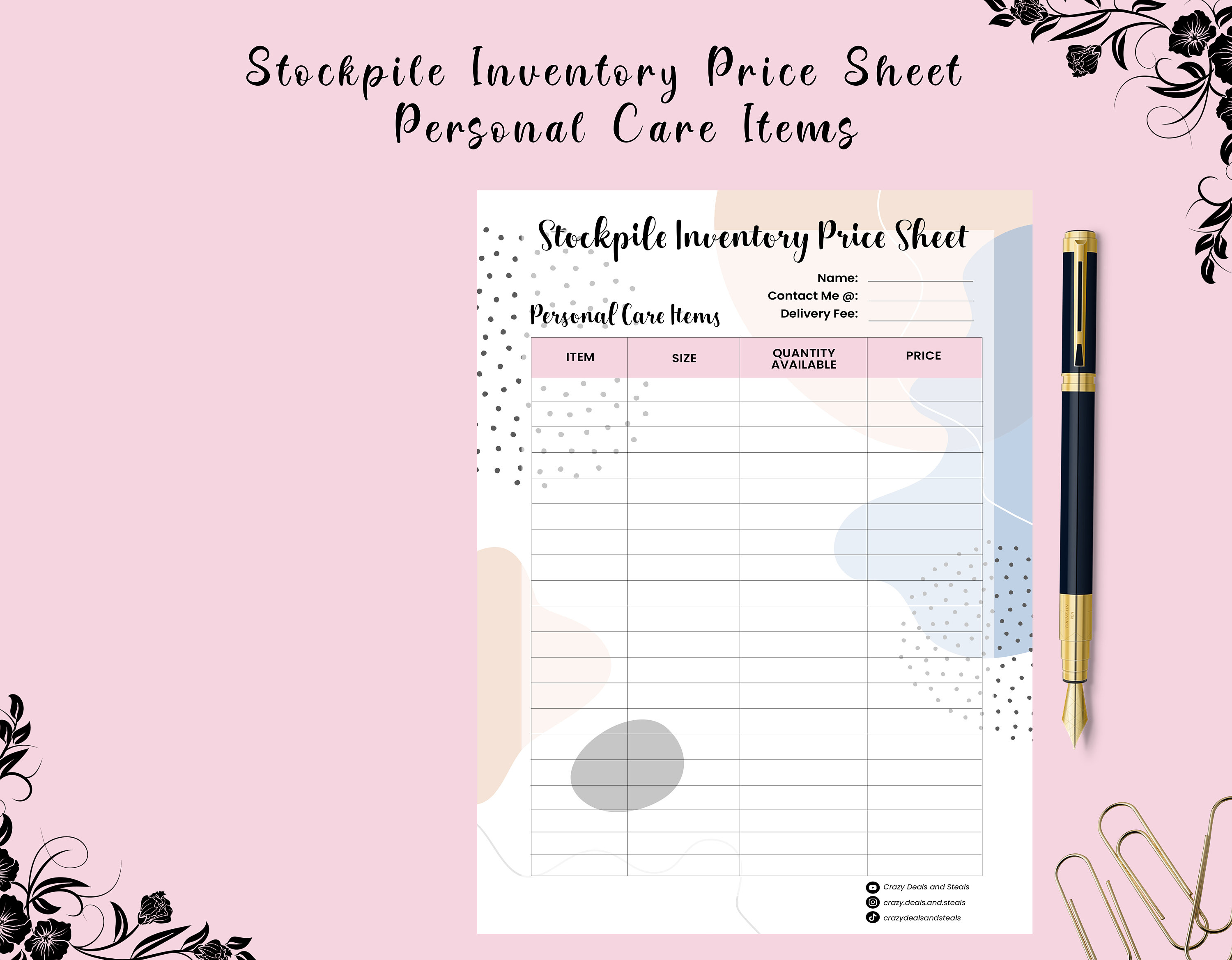 Couponing Bundle 13 Printable Templates - Digital Download - PDF File ...