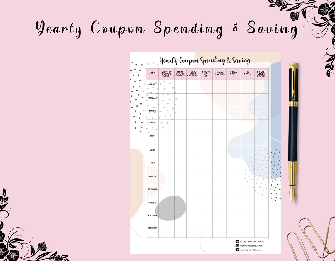 Couponing Bundle 13 Printable Templates - Digital Download - PDF File ...
