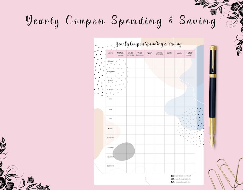 Couponing Bundle 13 Printable Templates - Digital Download - PDF File ...