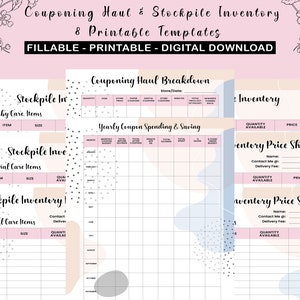Couponing Bundle 13 Printable Templates - Digital Download - PDF File ...