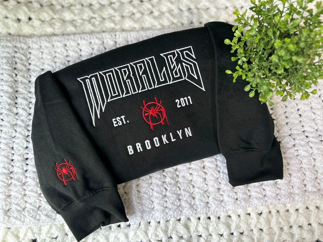 Spiderman Crewneck, Spiderman Sweatshirt, Spiderman Embroidered ...