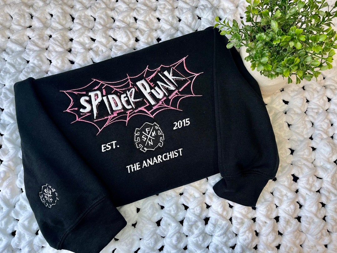 Spiderman Crewneck, Spiderman Sweatshirt, Spiderman Embroidered ...